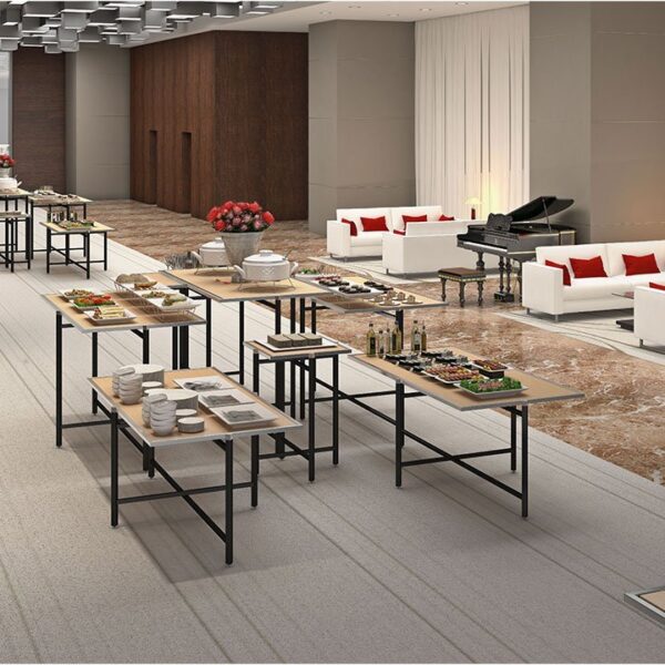 Diamond Cross Frame Buffet Tables - SICO America Inc.